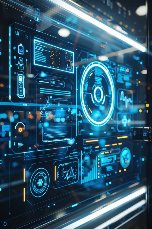 Futuristic Medical Interface with Digital Diagnostics in a Sterile ...