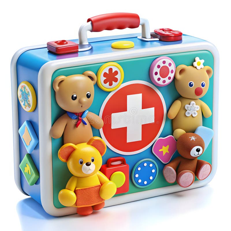 A Futuristic Medical Kit Featuring Holographic Gadgets Stock ...