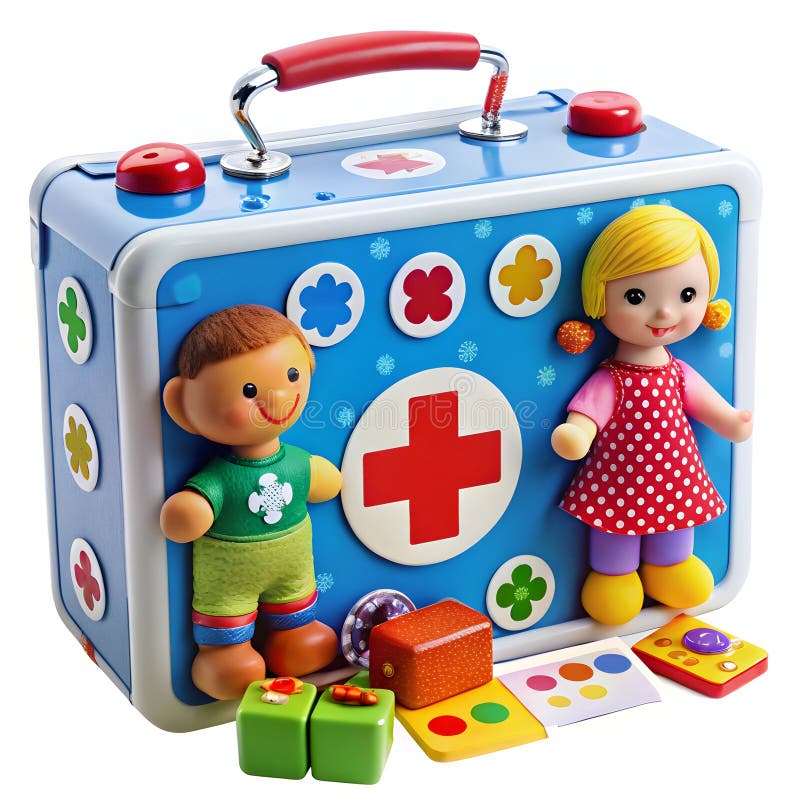 A Futuristic Medical Kit Featuring Holographic Gadgets Stock ...