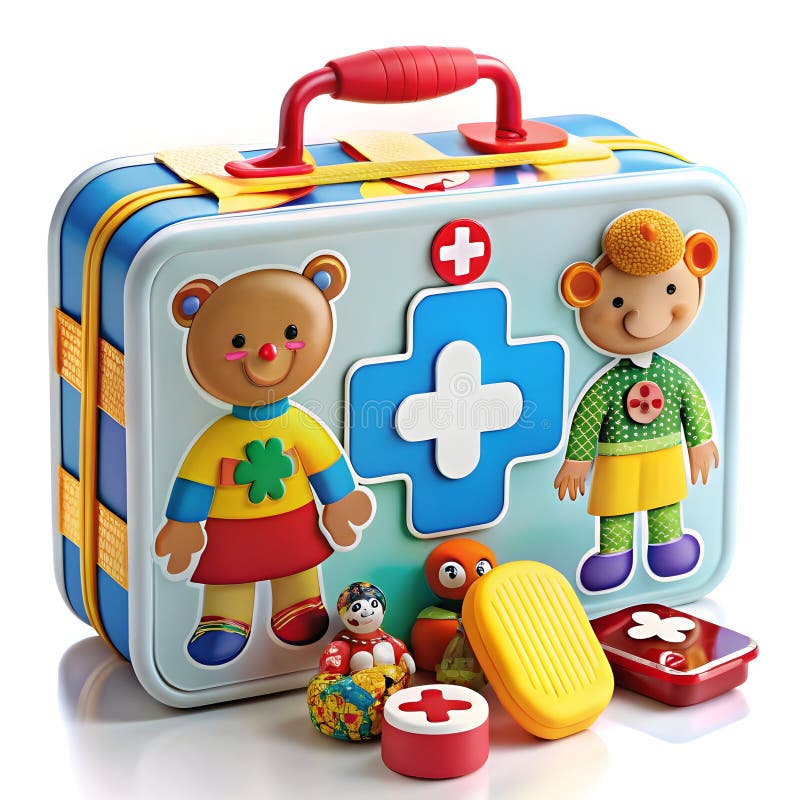 A Futuristic Medical Kit Featuring Holographic Gadgets Stock ...