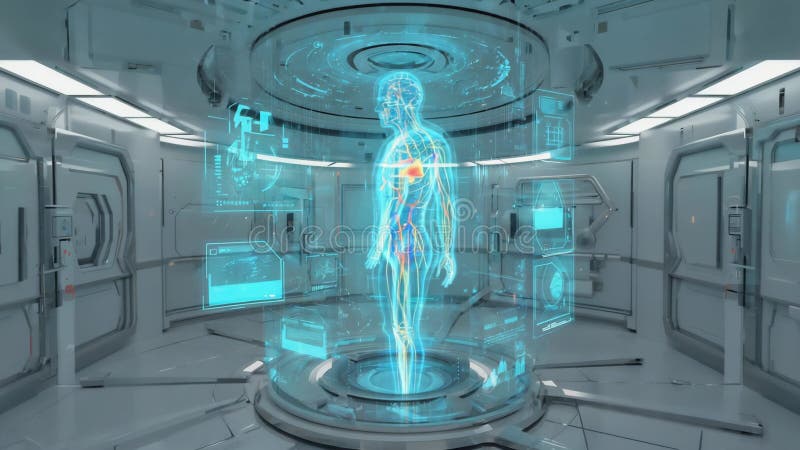 Futuristic Medical Technology in Advanced Sci-Fi Research Laboratory ...