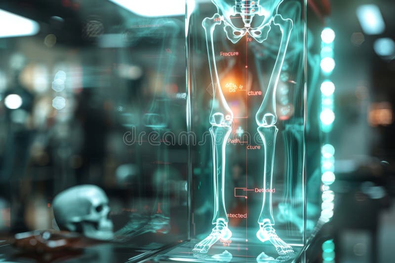 Futuristic Medical Technology with a Glowing High-definition X-ray ...