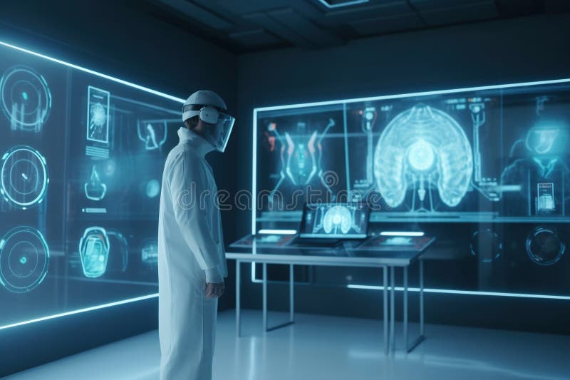 Futuristic Medicine. Digital Virtual Computer Interface. Virtual ...