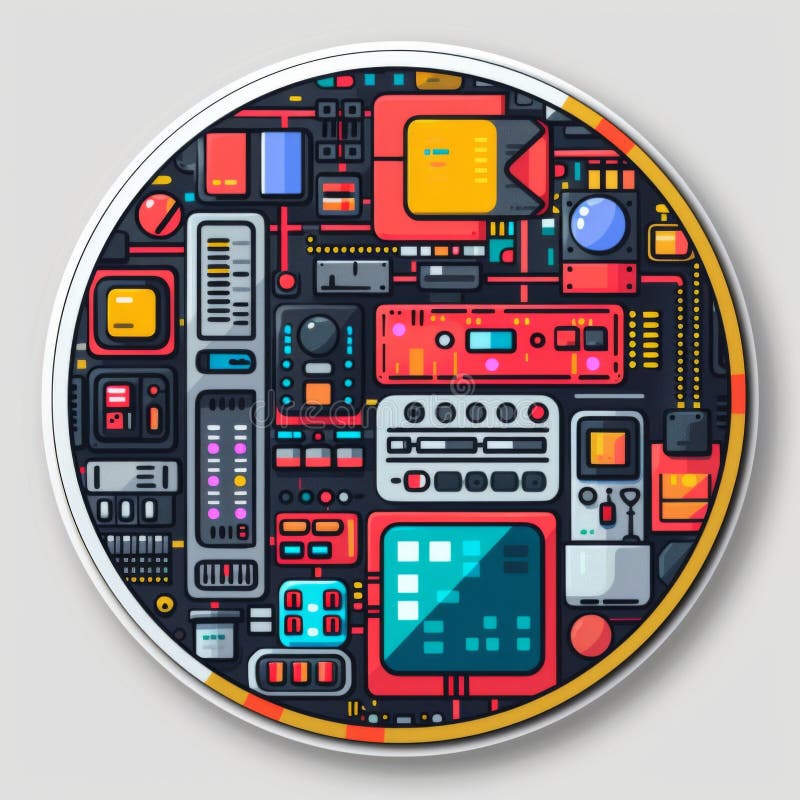 Futuristic Memory Cards Containing Important Data or Programs Stock ...