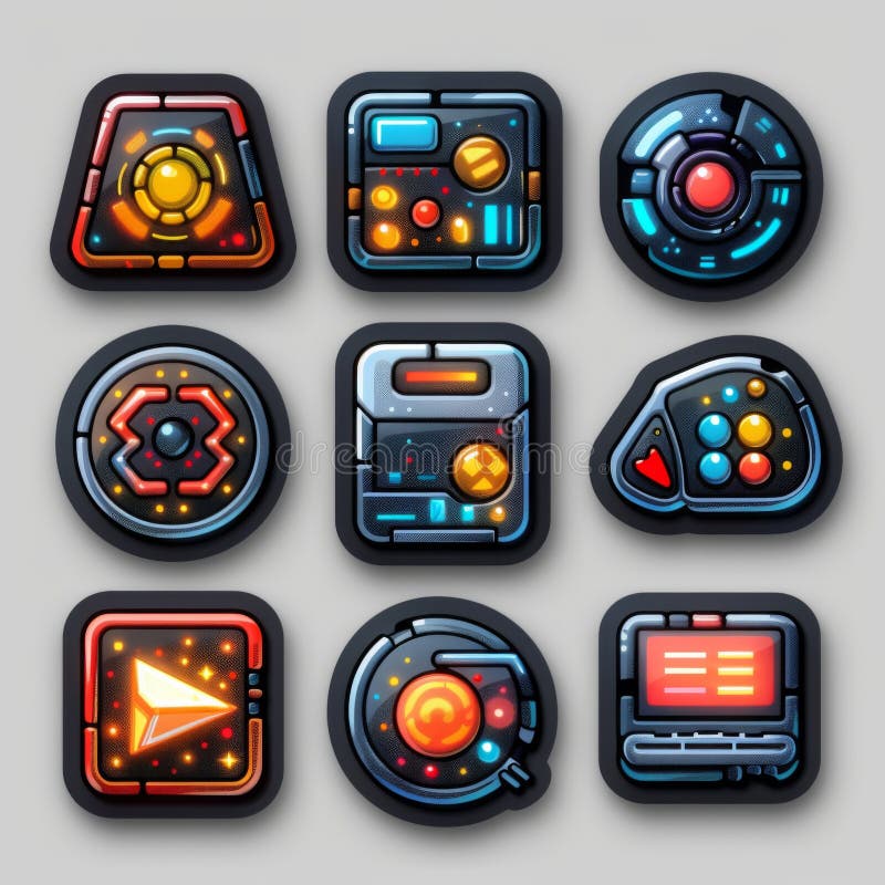 Futuristic Memory Cards Containing Important Data or Programs Stock ...