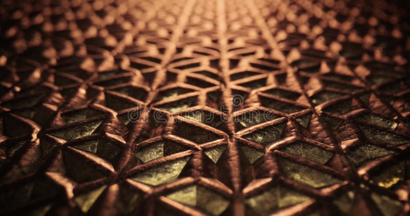 Futuristic Metal Grid Pattern Structure Stock Footage - Video of ...