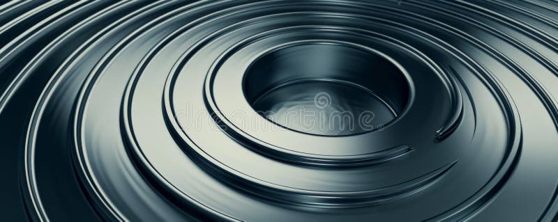 A Futuristic Metal Texture with Concentric Circular Patterns and ...