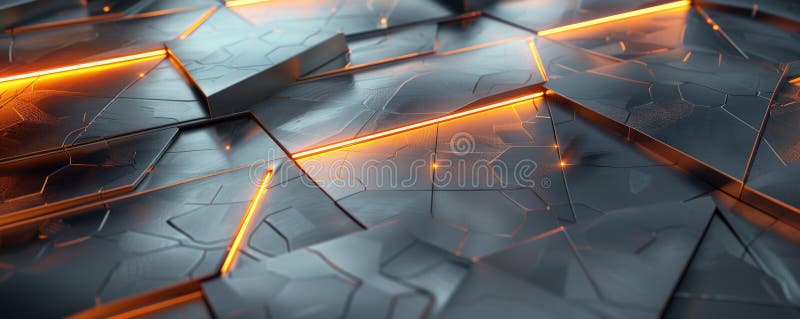 A Futuristic Metal Texture with Overlapping Layers of Angular Panels ...