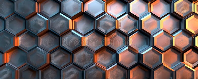A Futuristic Metal Texture with a Repeating Pattern of Hexagonal Tiles ...