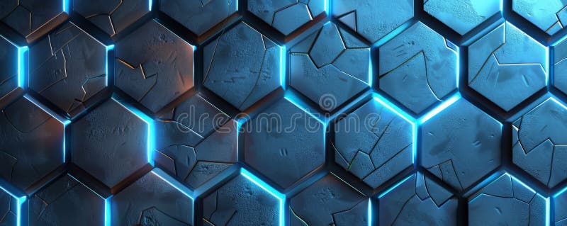 A Futuristic Metal Texture with a Repeating Pattern of Hexagonal Tiles ...
