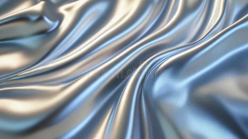 Futuristic Metallic Abstract Design Featuring a Luxurious and Smooth ...