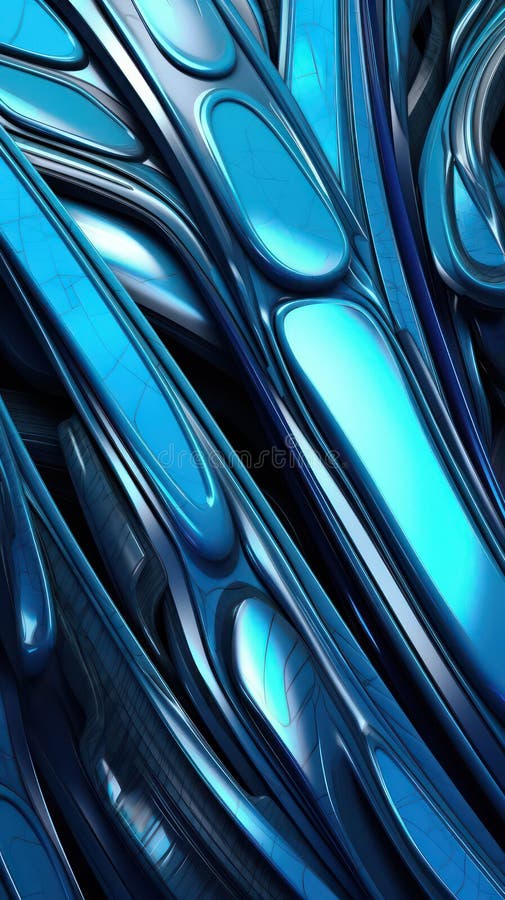 Futuristic Metallic Angles Abstract Composition. Stock Illustration - Illustration of color ...