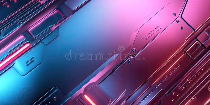 Futuristic Metallic Chrome Texture with Reflective Surfaces, High-Tech ...