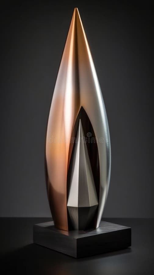 Futuristic Metallic Design with Sleek and Angular Forms AI Generated ...