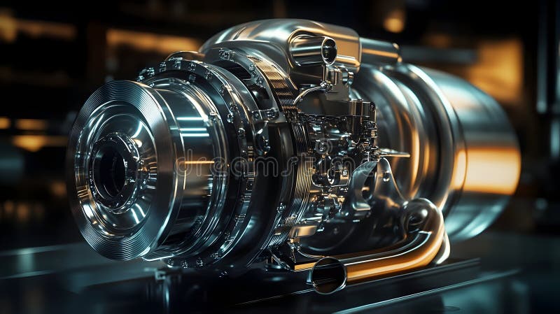 Futuristic Metallic Machine Intricate Components High Tech Setting Stock Photos - Free & Royalty ...