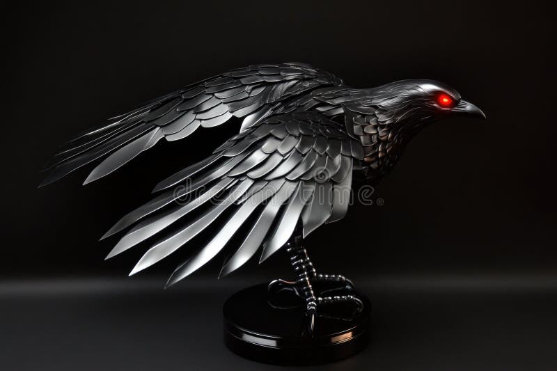 Dark Raven Glowing Red Eyes Stock Photos - Free & Royalty-Free Stock ...