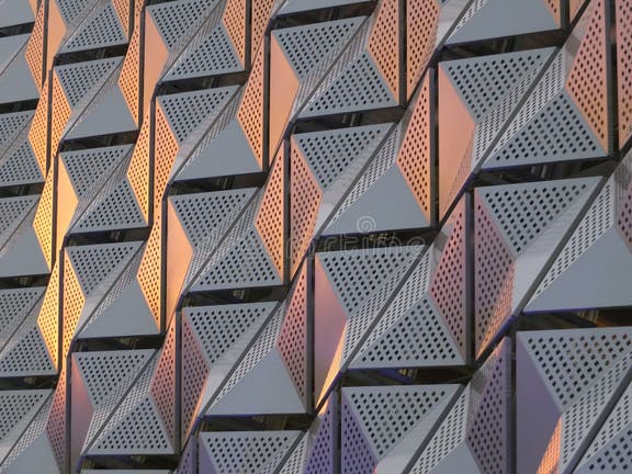 Metal Modern Metal Cladding Stock Photo - Image of exterior, composite ...