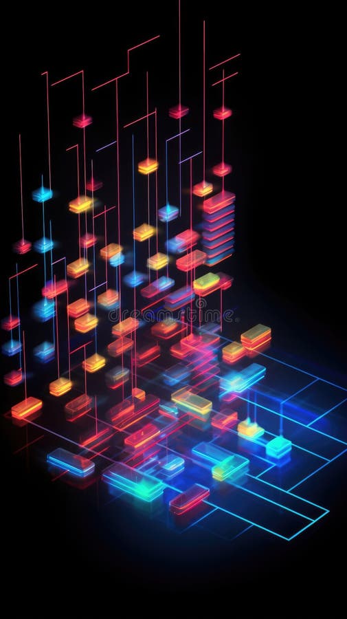 Futuristic Metaverse and Blockchain Technology Network Concept with ...