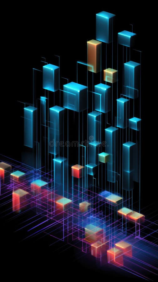 Futuristic Metaverse and Blockchain Technology Network Concept with ...