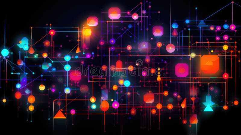 Futuristic Metaverse and Blockchain Technology Network Concept with ...