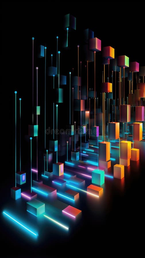 Futuristic Metaverse and Blockchain Technology Network Concept with ...