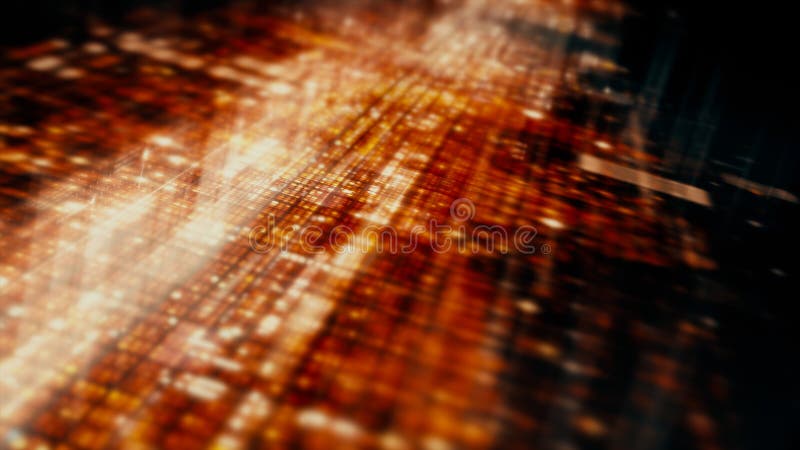 Futuristic Data Matrix Simulation Background Stock Illustration ...