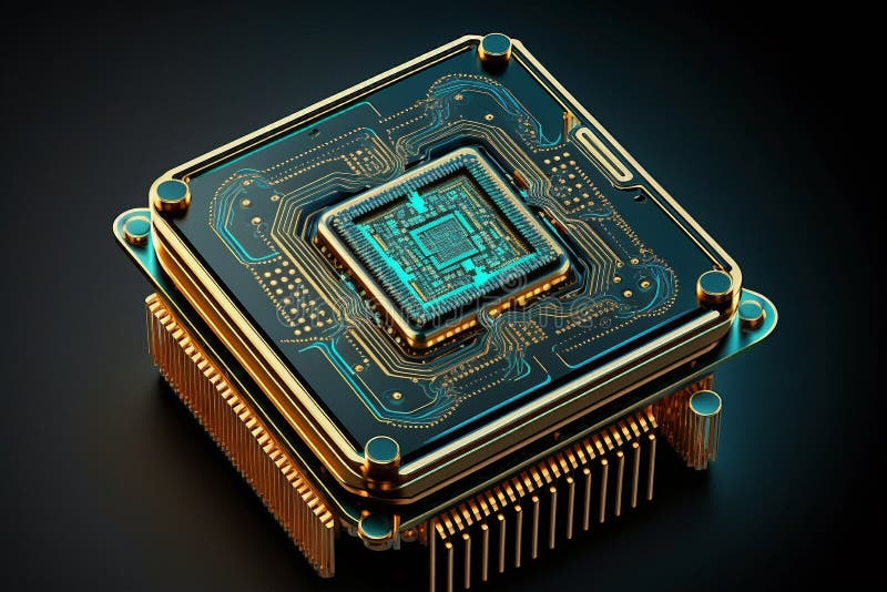 Futuristic Microchip Processor. Quantum Computer, Big Data Processing ... Futuristic Microchip Processor. Quantum Computer, Big Data Processing ...