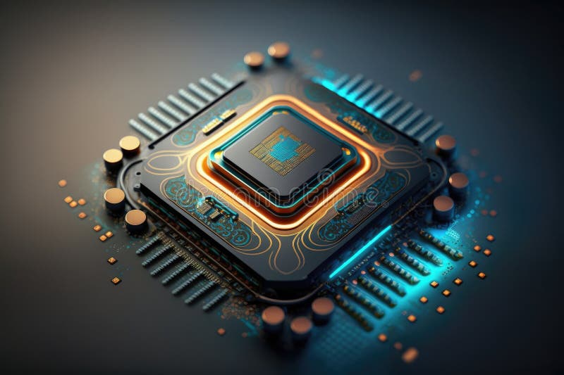 Futuristic Microchip Processor, Quantum Computer, Future Technologies ... Futuristic Microchip Processor, Quantum Computer, Future Technologies ...