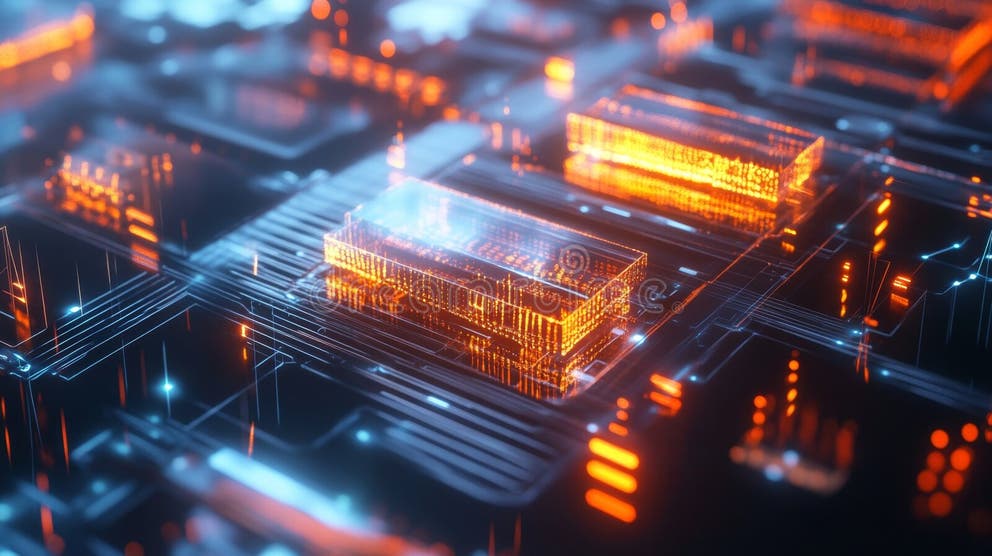 Futuristic Microfluidic Biochip for Genetic Analysis and Research Stock ...