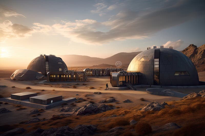 Futuristic Military Base with High-tech Weapons and Cutting-edge ...