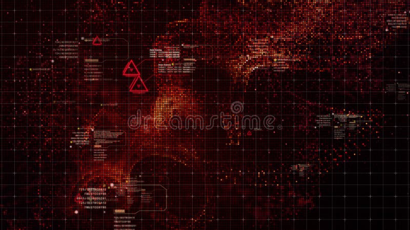 Futuristic Military HUD Holographic Terrain Concept Stock Illustration ...