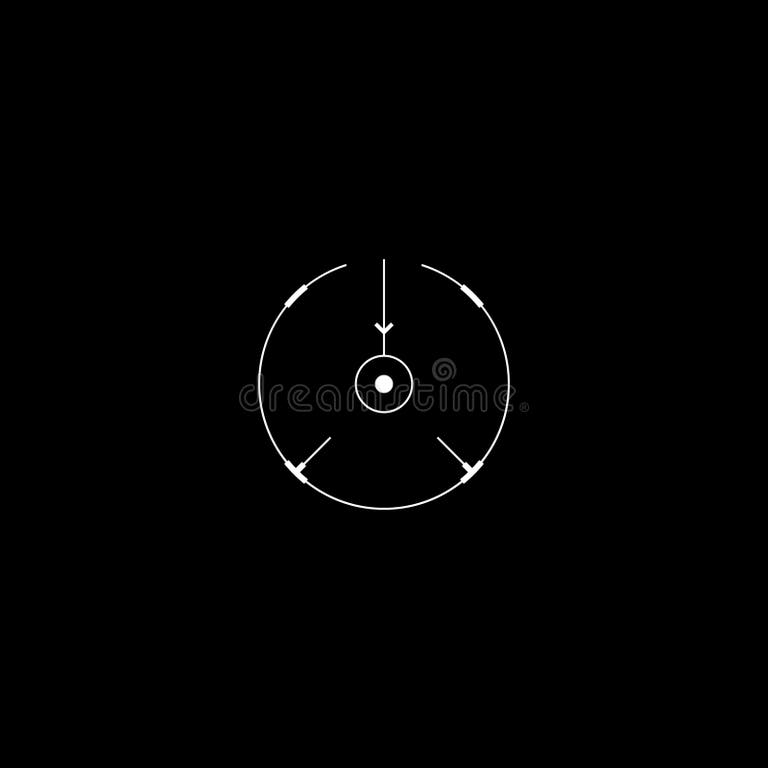 Futuristic Military GUI Circle Target, Tech Aim, Sight, HUD Reticle ...