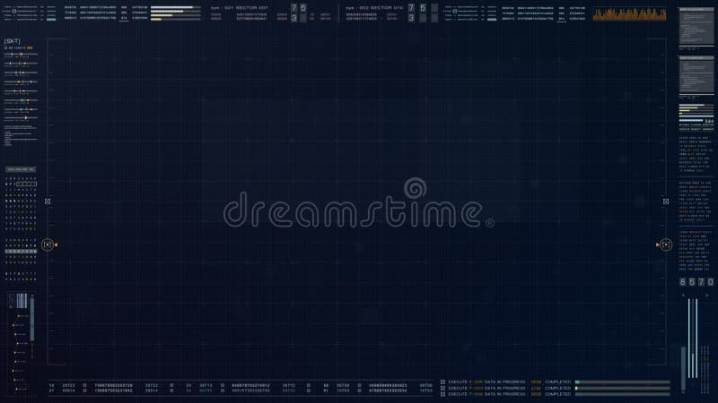 Futuristic Military HUD Holographic Terrain Concept Stock Image - Image ...