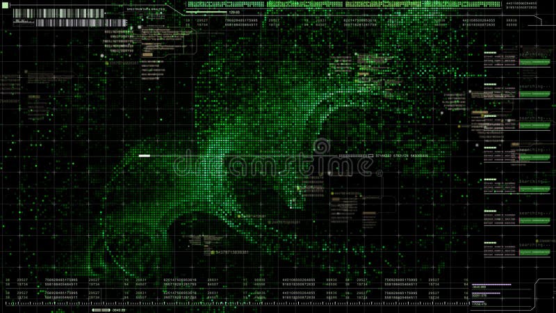 Futuristic Military HUD Holographic Terrain Concept Stock Illustration ...