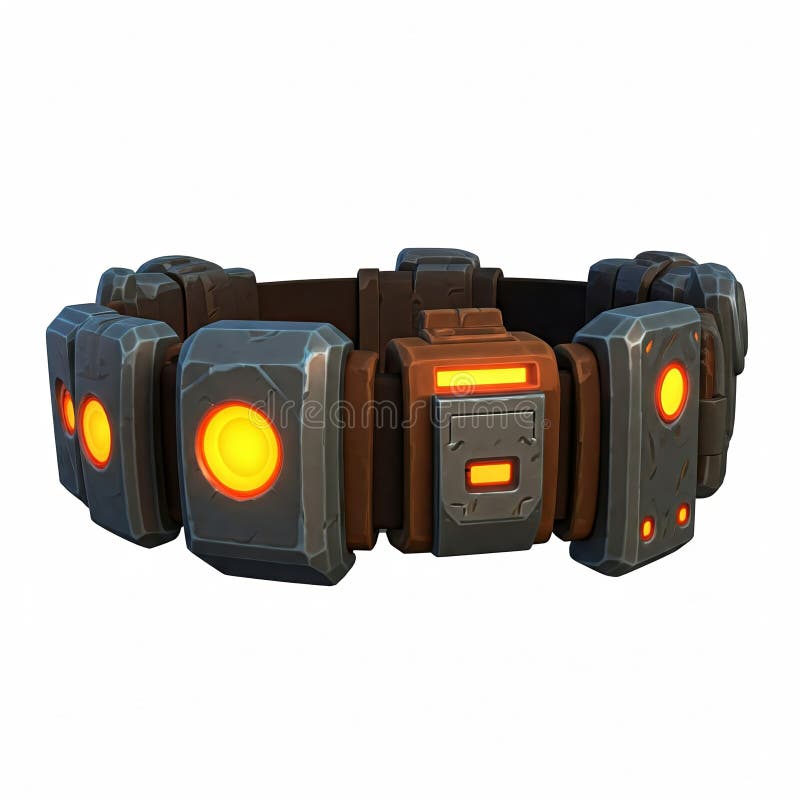 Futuristic Military Power Core Stock Illustration - Illustration of ...