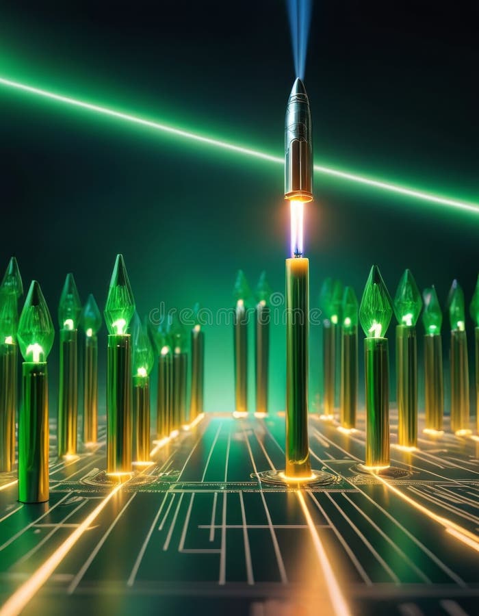 Futuristic Military Precision and Technology Stock Illustration ...