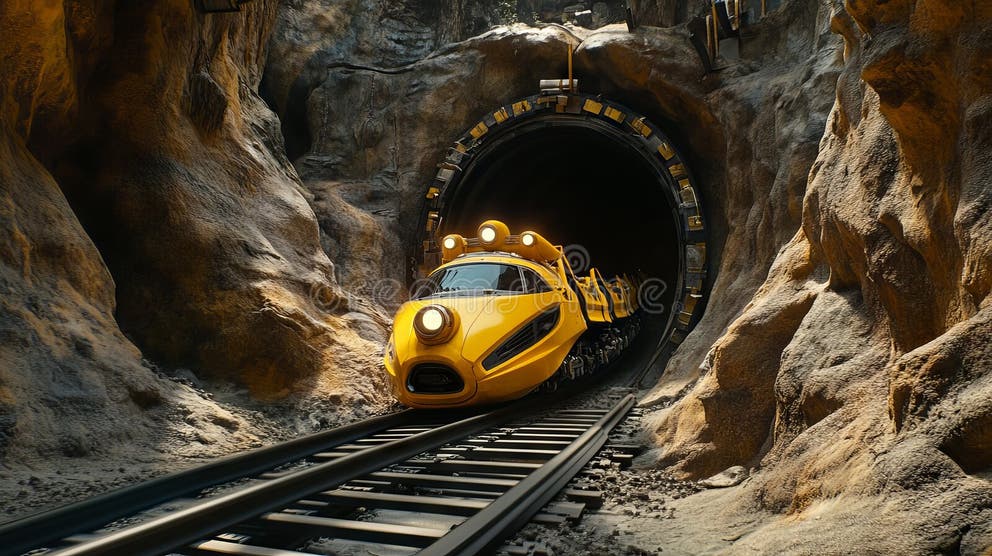 The Futuristic Mine Features a Deep Underground Transportation System ...