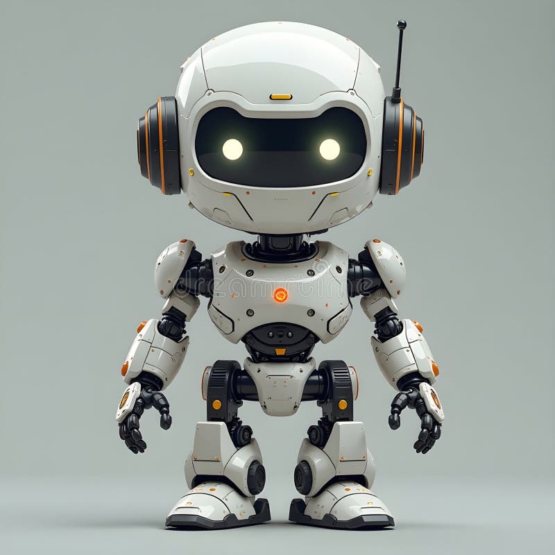 Futuristic Miniature Robot - AI-Generated Digital Artwork Stock Image ...