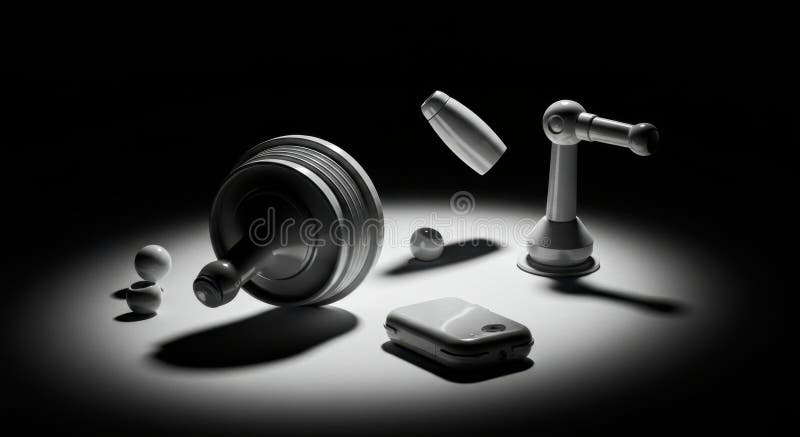 Futuristic Miniature Robotic Arm with Detachable Components Stock Photo ...