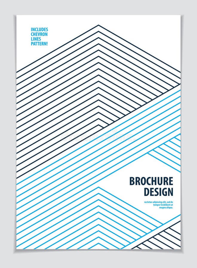 Futuristic Minimal Brochure Graphic Design Template. Vector Geometric ...