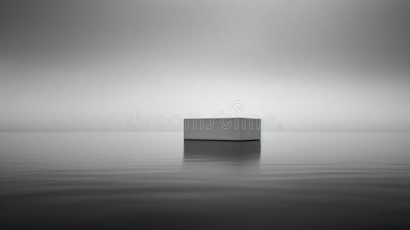 Futuristic Minimalism: Captivating Photograph of a Floating Rectangular ...