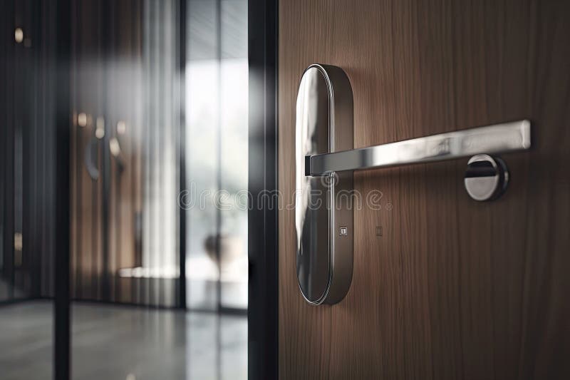 A Futuristic, Minimalist Door Handle with Sleek Lines and a Touch ...