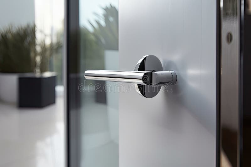 A Futuristic, Minimalist Door Handle with Sleek Lines and a Touch ...