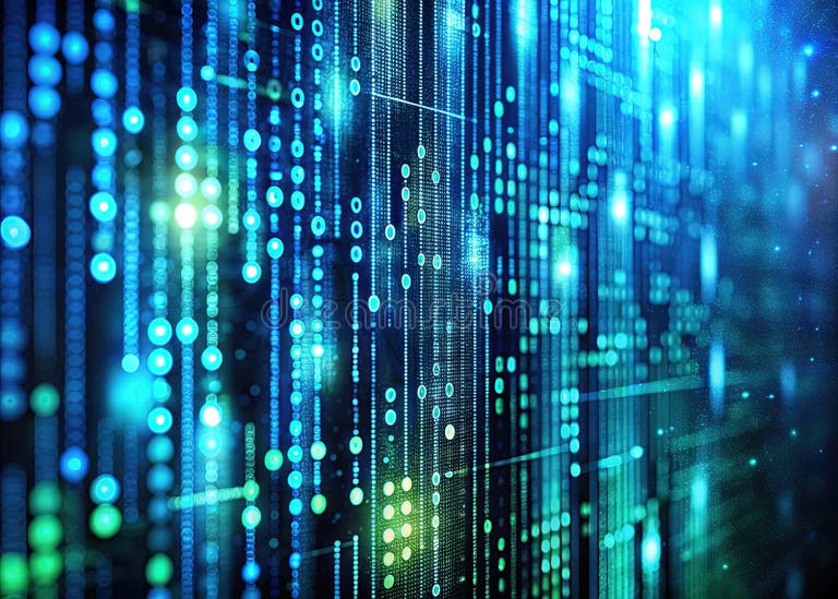 A Futuristic Minimalist Hacker Tech Background Binary Code and ...