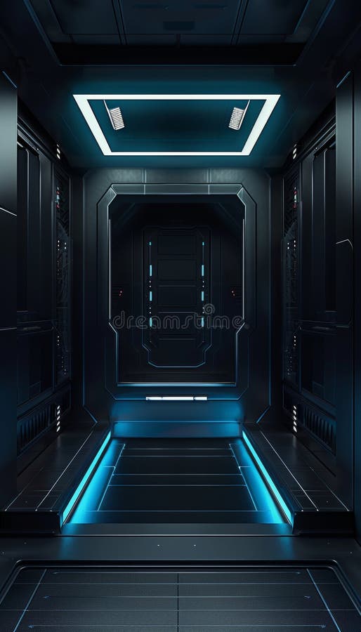 Futuristic Minimalist Sci Fi Landscape with Cyberpunk Elements and ...