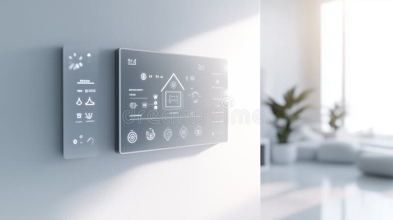 Futuristic Minimalist Smart Home Control Panel, Generative Ai Stock ...