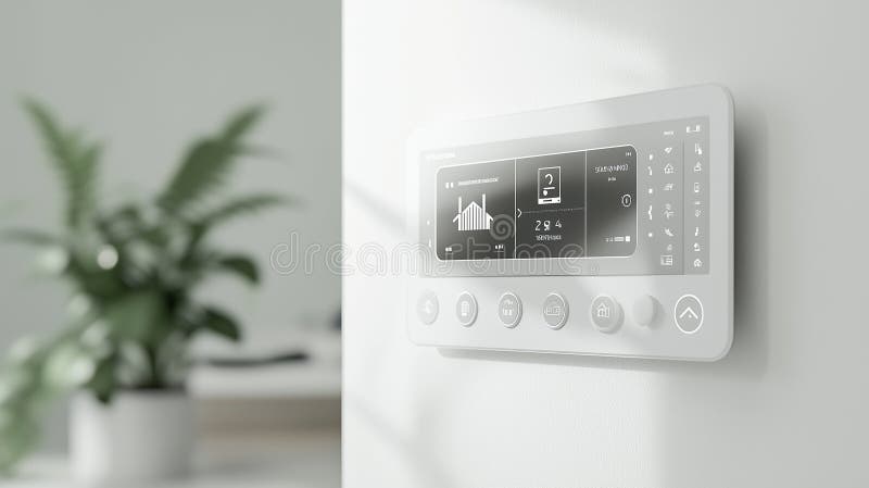Futuristic Minimalist Smart Home Control Panel, Generative Ai Stock ...