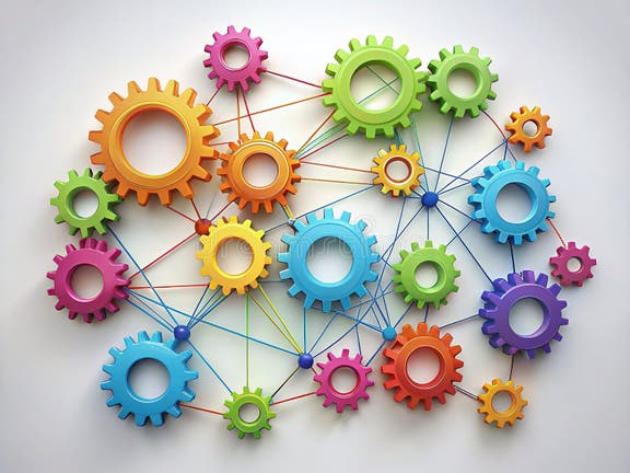 A Futuristic Minimalist Social Network Interconnected AI Art Generative ...