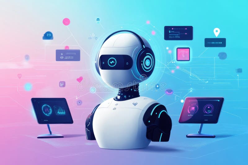 Futuristic Minimalist Technology with Smart Devices and Digital ...