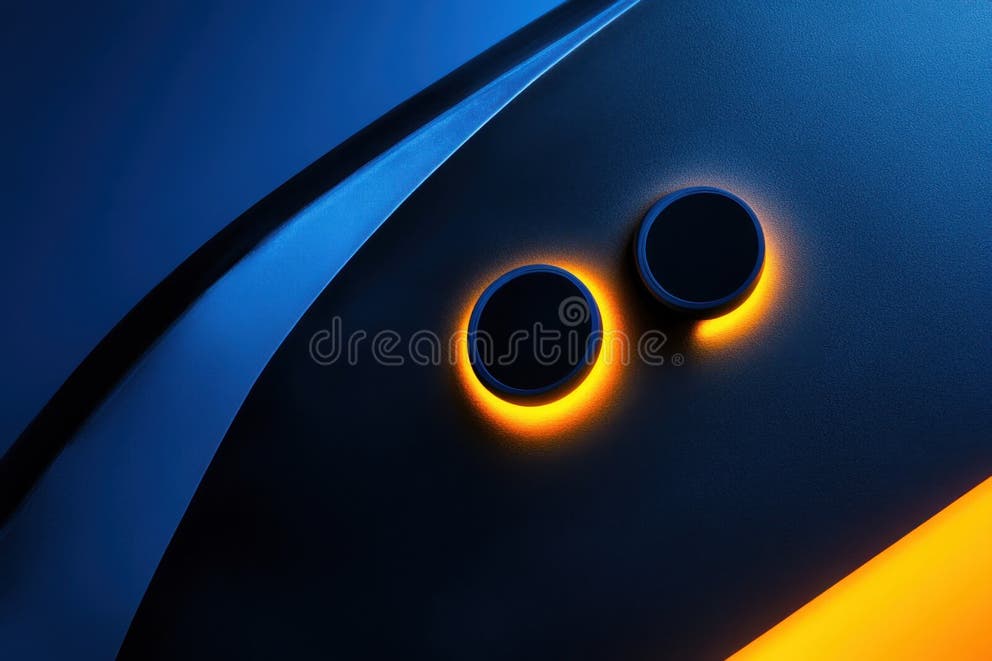 Futuristic Minimalistic Toggle Switch Interface Design with Neon Glow ...